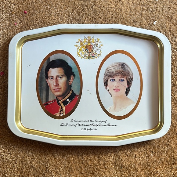 Other | Prince Charles King Charles Princess Diana Tray | Poshmark